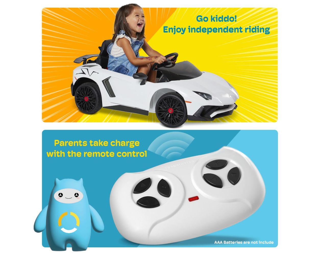 Kidzone Lamborghini Power Wheels Ride On Toy 12V Lamborghini Kidzone Lamborghini Power Wheels Ride On Toy 12V Lamborghini